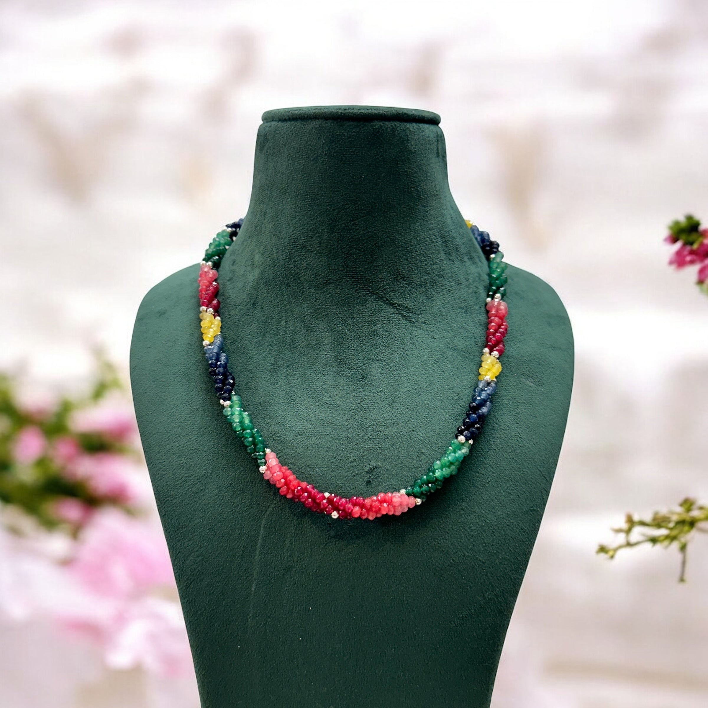 Hydro stone crystal mala necklace – PencilboxShopUSA